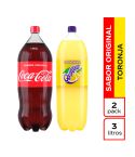 Bebida Gaseosa Coca Cola Sabor Original Pet x 3000ml + Sprite Pet x 3000ml - La Vaquita