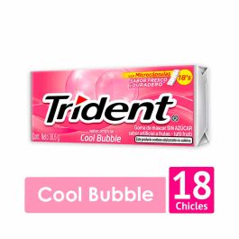 Chiclets Trident 30.6g Evup Coolbubble - La Vaquita
