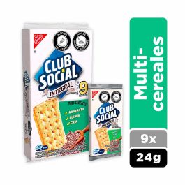 Galletas Club Social Integral Multicereales x 24gr x 9 Unidades - La ...