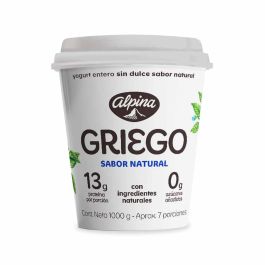 La Vaquita - Yogurt Griego Alpina Sin Dulce Sabor Natural x 1000gr