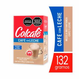 Café Soluble Colcafé Con Leche Display x 132gr x 6 Sobres - La Vaquita