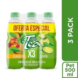 Bebida De Té Mr. Tea Sabor A Limón Pet x 500ml x 3 Unidades - La Vaquita