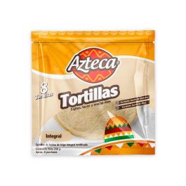 Tortillas Azteca Integrales x 250gr x 8 Unidades - La Vaquita