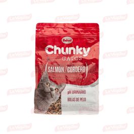 Alimento Para Gato Chunky Adulto Sabor A Salmón Y Cordero x 500gr - La Vaquita