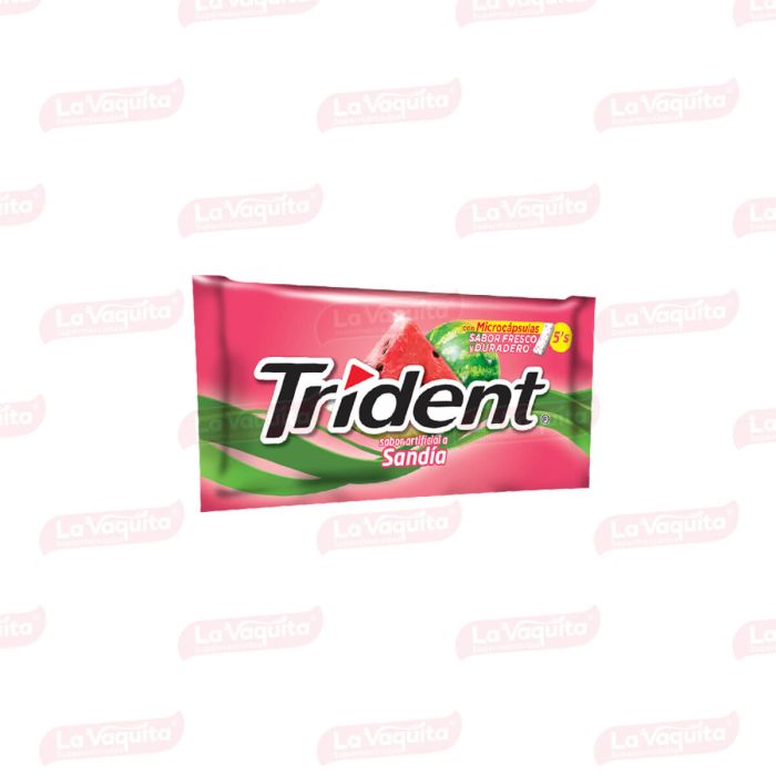 Chiclets Trident 8.5g 5s Sandia - La Vaquita