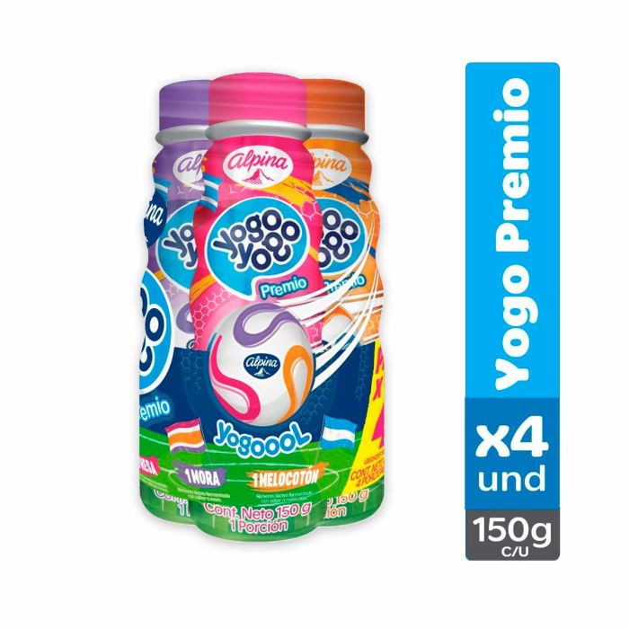 Yogo Premio Alpina Surtido x 150ml x 4 Unidades - La Vaquita