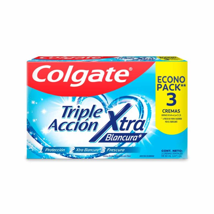 La Vaquita - Crema Dental Colgate Triple Acción Xtra Blancura x 60ml x ...