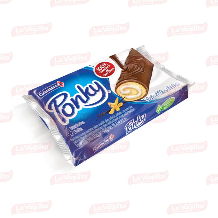 Ponky 132g 4u Leche Vainilla - La Vaquita