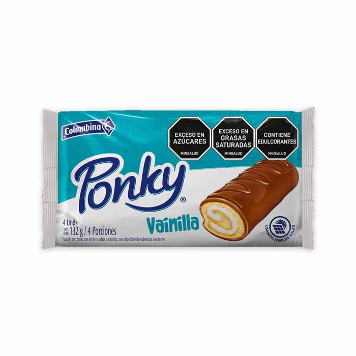 Ponky 132g 4u Leche Vainilla - La Vaquita