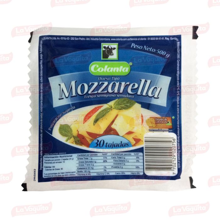 queso mozzarella colanta