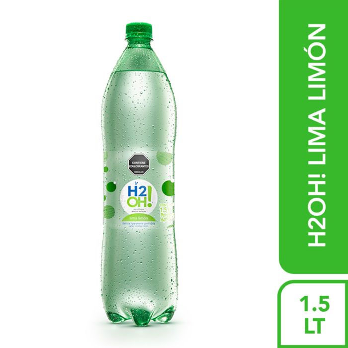 Agua Saborizada H2oh Lima Limón Gasificada Pet X 1500ml - La Vaquita