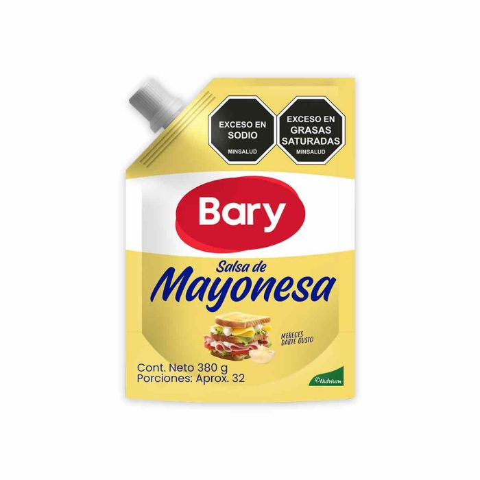 Mayonesa Bary Baja En Grasa Y Calorías Doypack X 380gr - La Vaquita