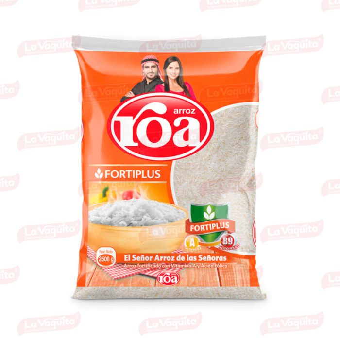 Arroz Blanco Roa Fortiplus x 2500gr - La Vaquita