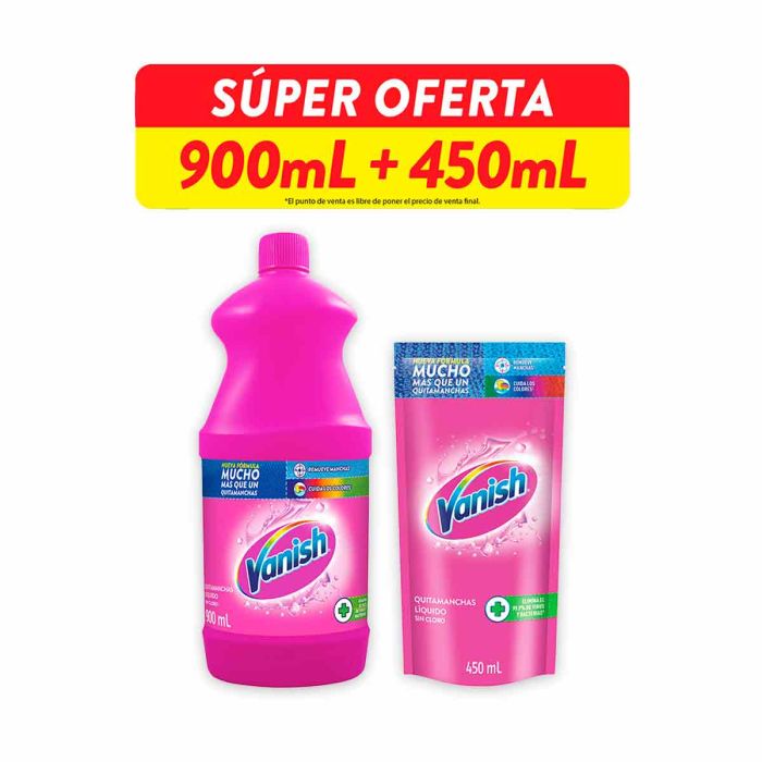 Desmanchador Vanish 900m Color + 450m Dp - La Vaquita