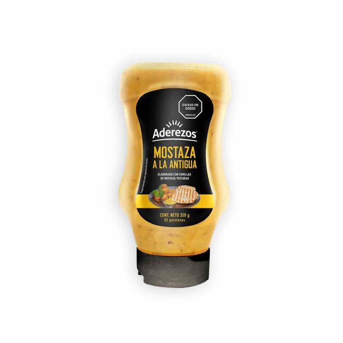 Mostaza A La Antigua Aderezos Con Semillas De Mostaza Tostadas Pet X 350gr - La Vaquita