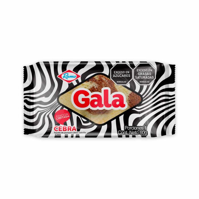 Ponque Gala Ramo 60g Cebra Vainilla - La Vaquita