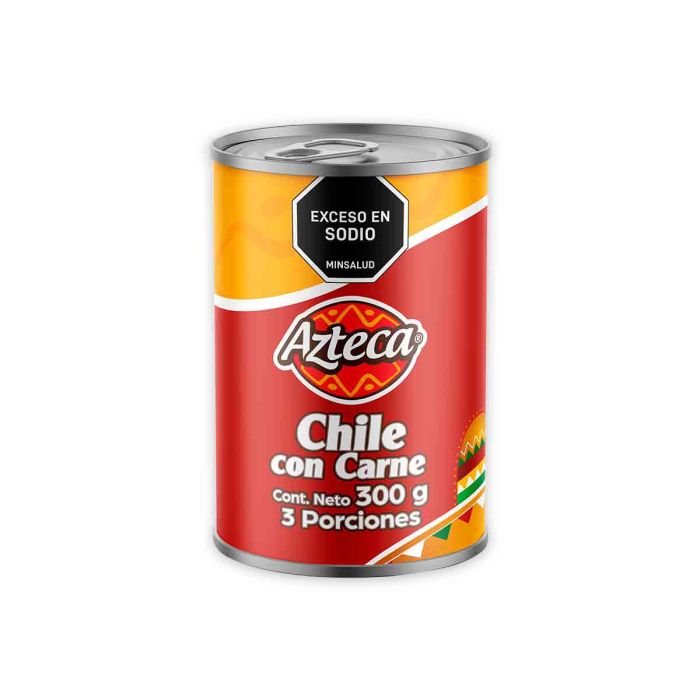 Chile Con Carne Azteca Lata x 300gr - La Vaquita